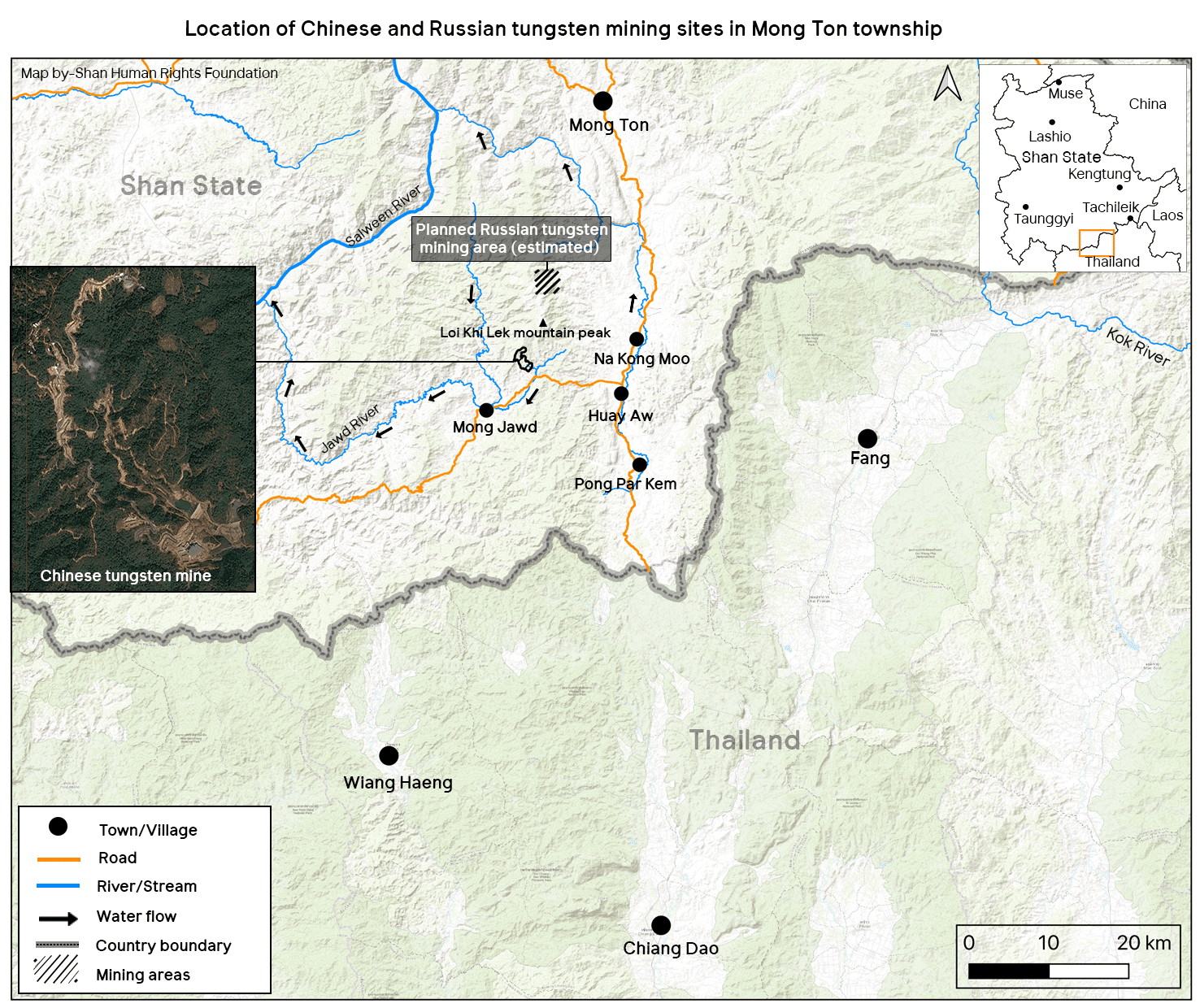 China and Russia vie for tungsten deposits around Loi Khi Lek, the ...